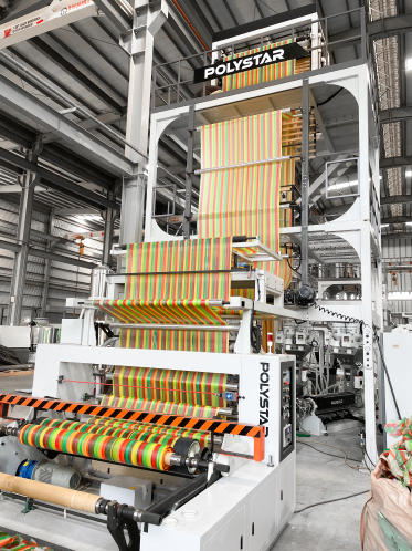 How to Produce a 3-Color Plastic Film by the blown film extruder