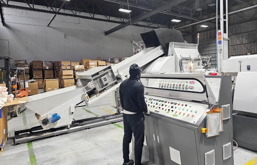 Installation of Shredder Plastic Pelletizer in the USA