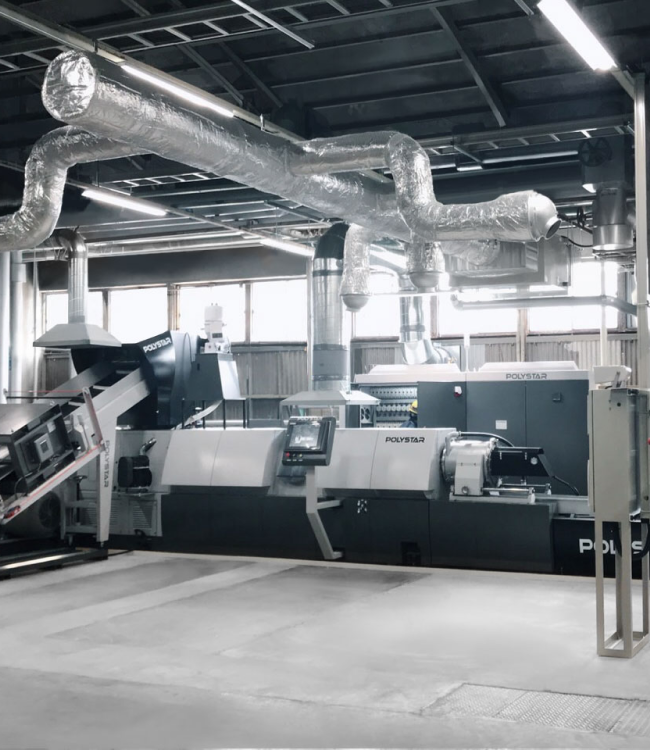 Installation of Pelletizing System in Japan for PP Fiber