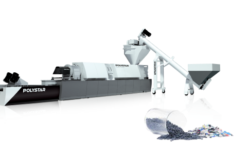 Hopper Feeding Plastic Regrind and Flakes Recycling Machine