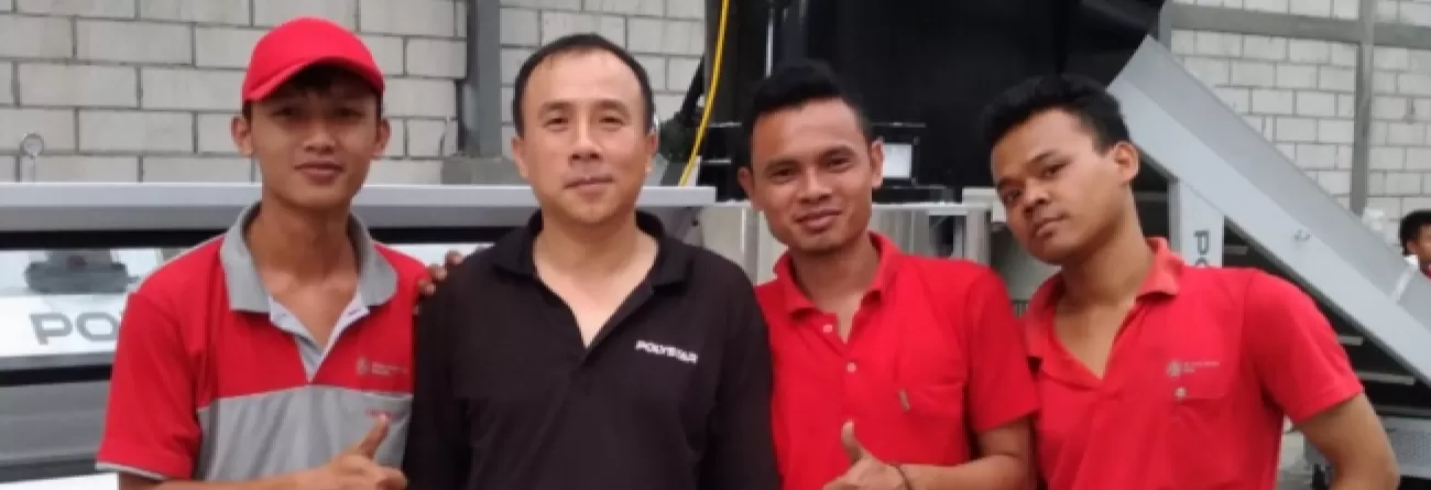 Indonesia - Recycling Machine for PE/PP Plastic Bag Producers
