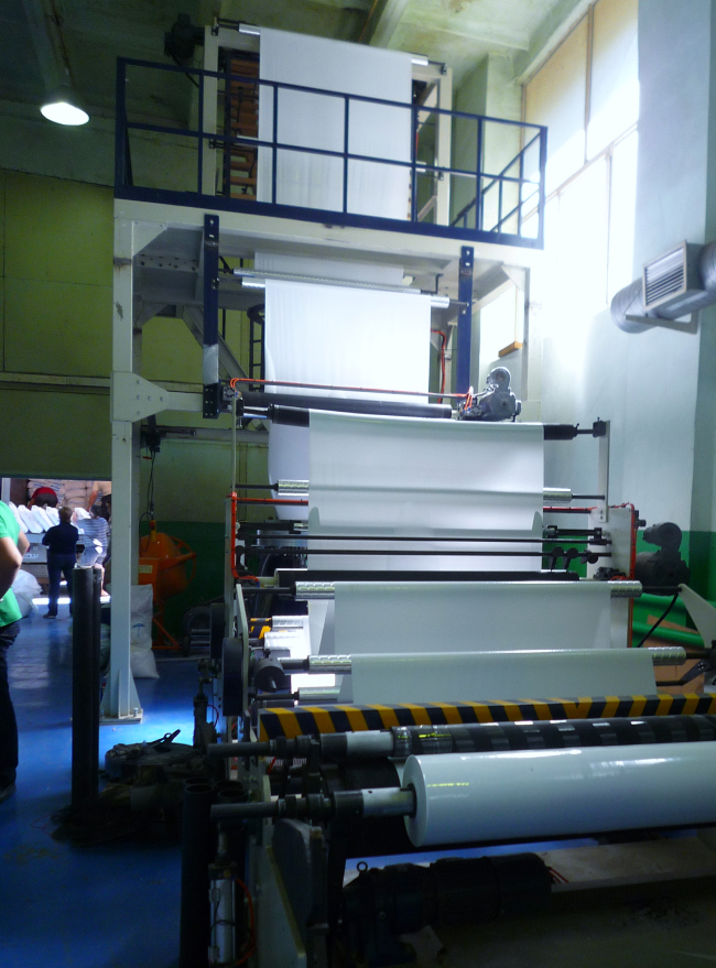 PE Film Blowing Machine Installed in Russia