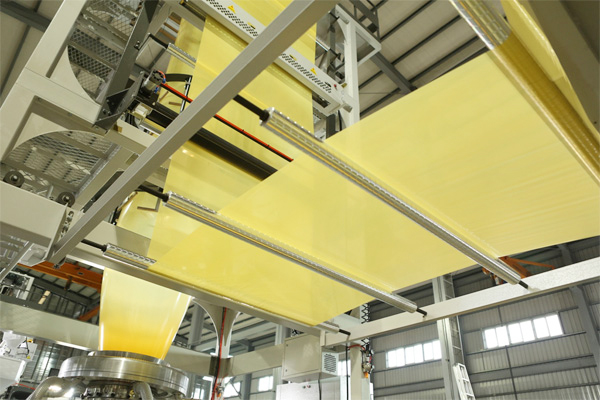 POLYSTAR Showcased ABA Co-extrusion Blown Film Machine in Russia